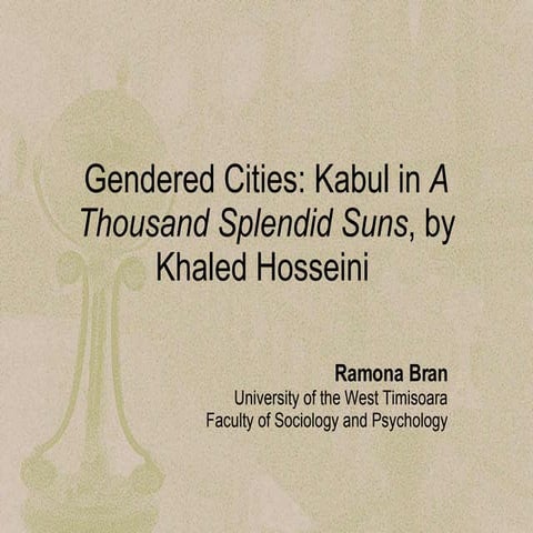 Gendered Cities | PPT
