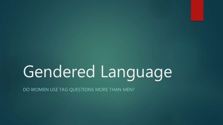 Gendered language