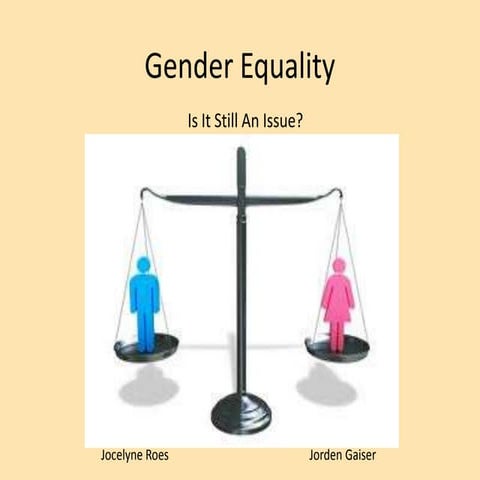 Gender equality | PPTX