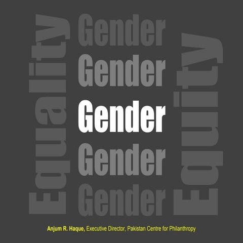 Gender equality - PCP | PPT