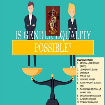 Gender and equity | PPTX