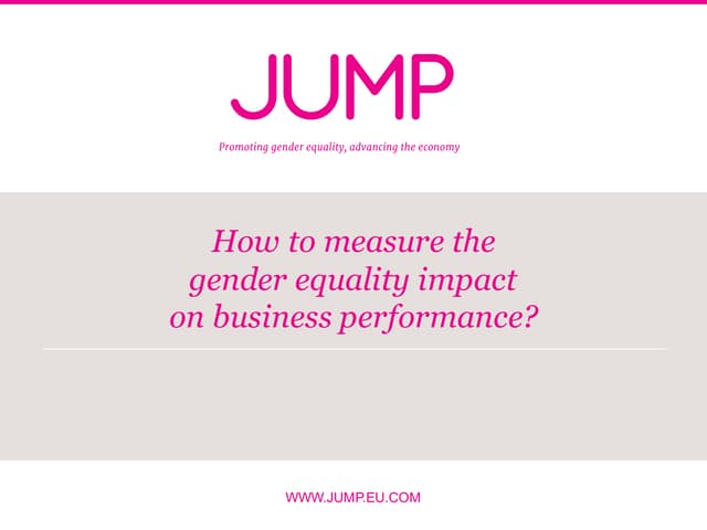 Gender Equality Business Performance 2016 Ppt