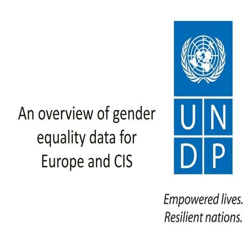 Gender Equality Data for Europe and CIS | PPTX