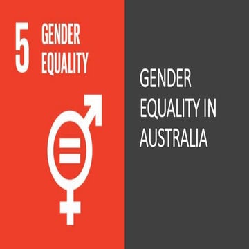 Gender equality in Australia | PPT