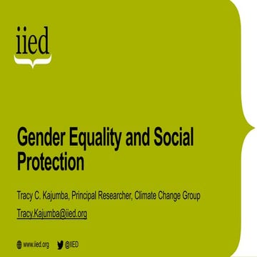 Gender equality and social protection | PPTX