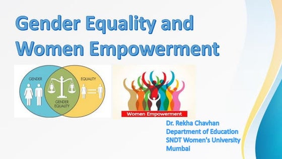 Gender equality and women empowerment | PPT