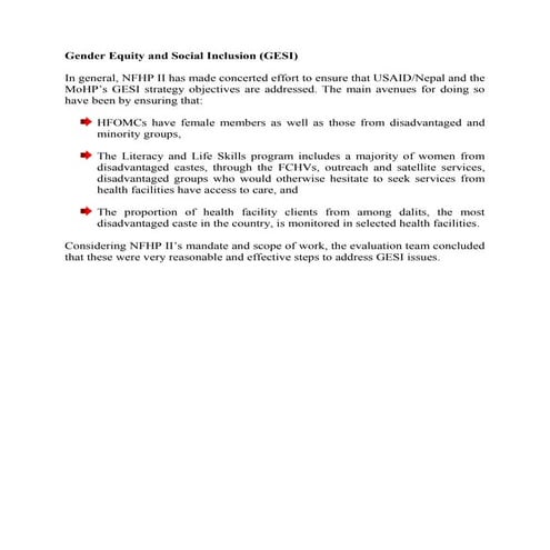 Gender equity and social inclusion | DOCX