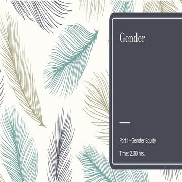Gender equity ppt life skill important.p | PPTX