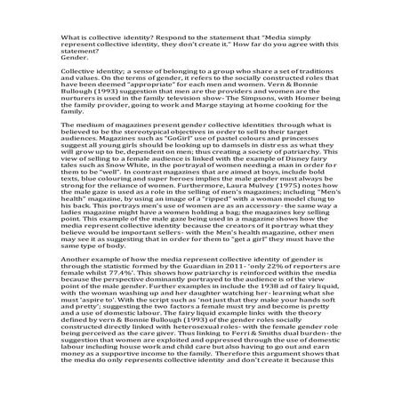 Gender essay | PDF | Free Download