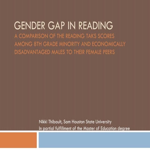 Gender Gap in Reading | PDF