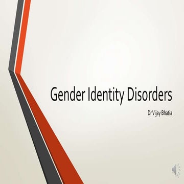 Gender identity disorders | PPTX