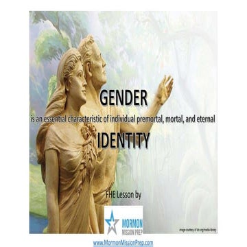 Gender Identity FHE Lesson | PPTX