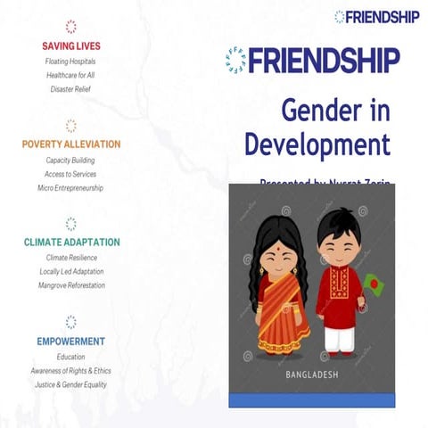 Gender in Development to increase gender equality and equity ...