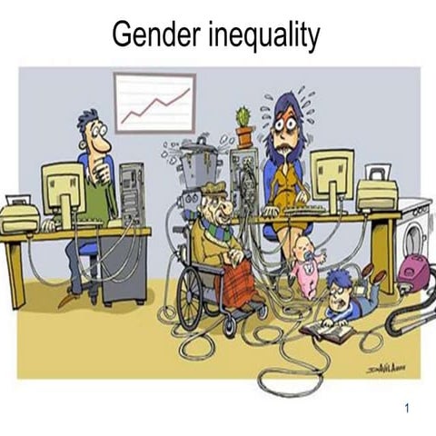 Gender stereotypes cartoon