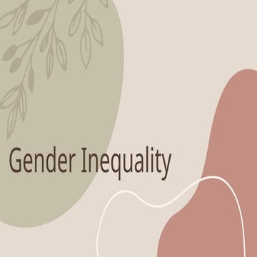 Gender Inequality and its consequences.pptx