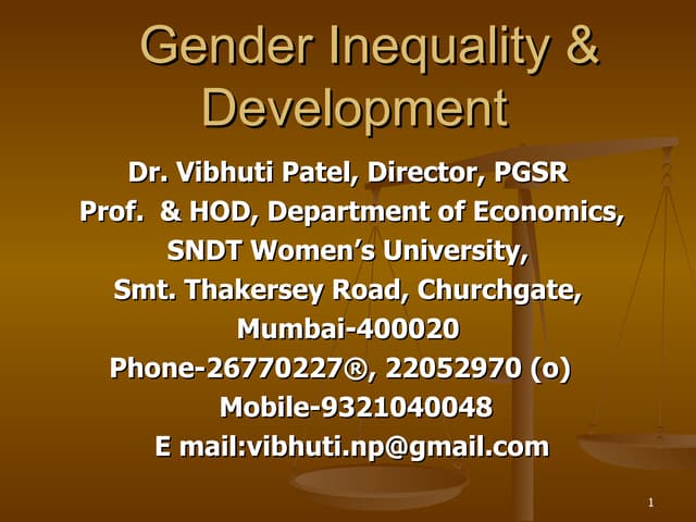 Introduction to gender concepts | PPTX