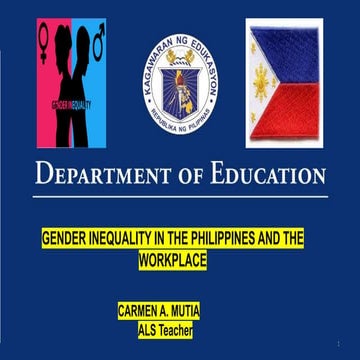 GENDER INEQUALITY PPT Education Gender Equality | PPTX