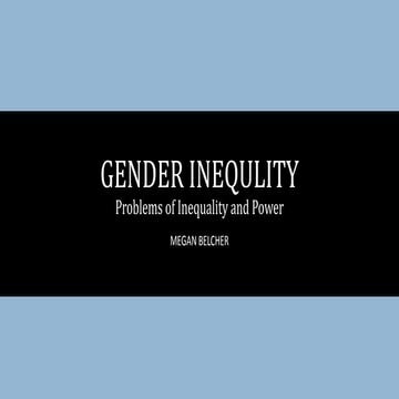 Gender inequality (2) | PPTX
