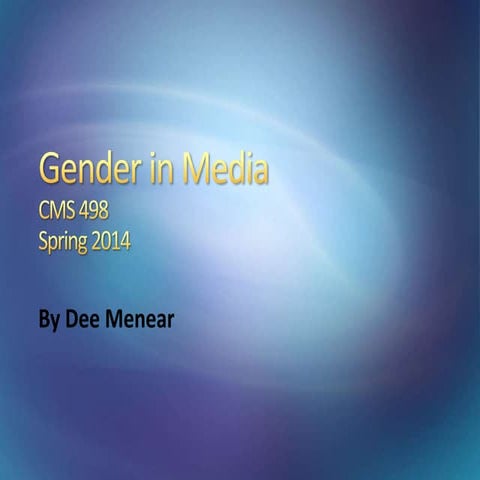 Gender in Media | PPTX