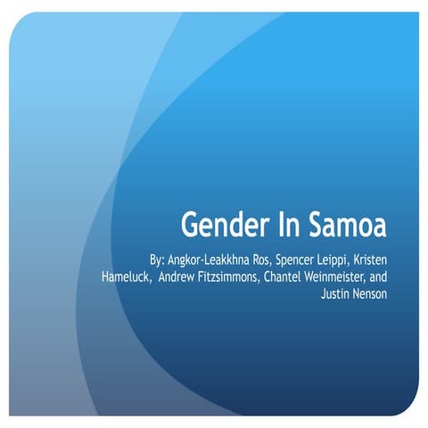 Orientation ppt samoan culture 21 01 2013 | PPT