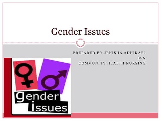 Gender and health | PPTX