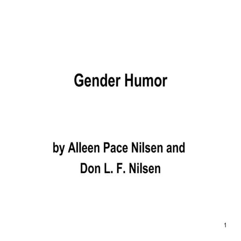 Gender Humor | PPT
