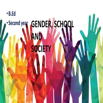 Gender Issues (school and society) | PPTX