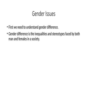 Presentation on Gender Issues in context to Mizo.pptx