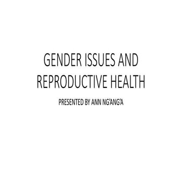 Gender equality and Equity | PPTX