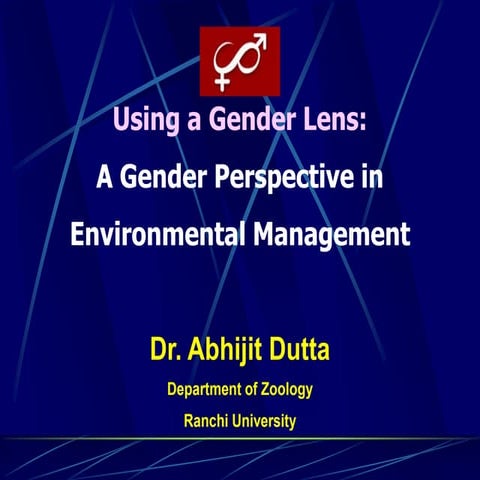 Gender issues and sustainable development | PPT
