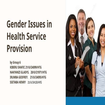 Gender Issues in Health Provision-1.pptx | Reproductive Health | Diseases and Conditions