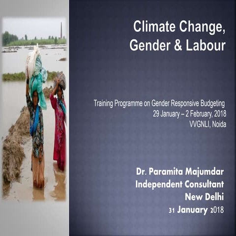 Climate Change, Gender and Labour | PPT