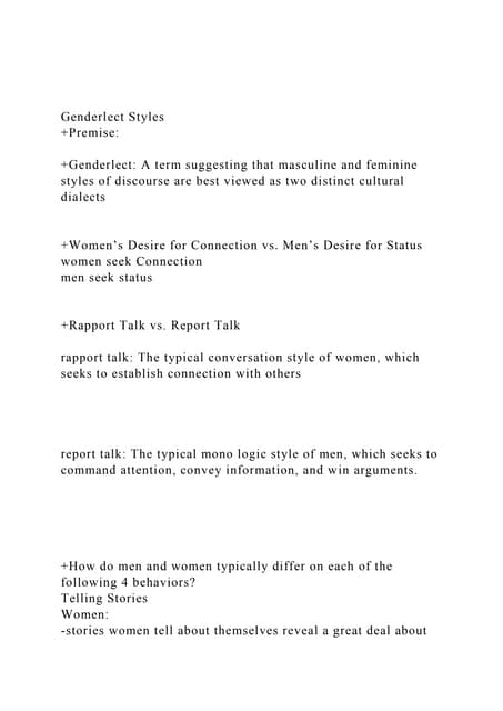 Language and Gender (Sociolinguistic) | PPTX