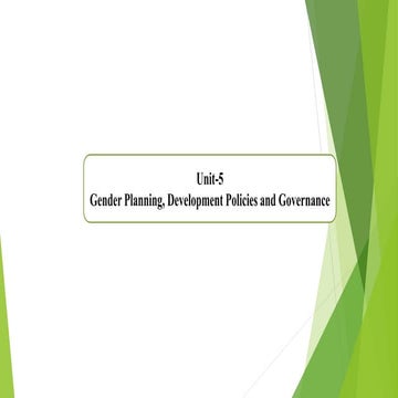 Gender Planning, Development Policies and Governance.pptx