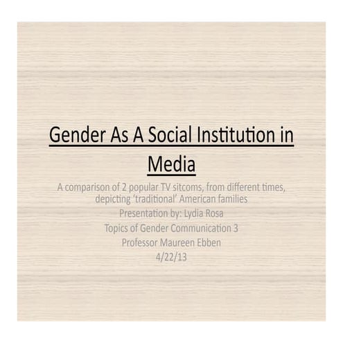 Gender presentation | PPT