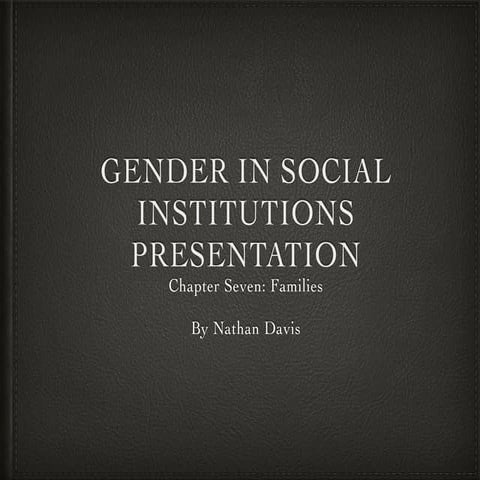 Gender Presentation | PDF