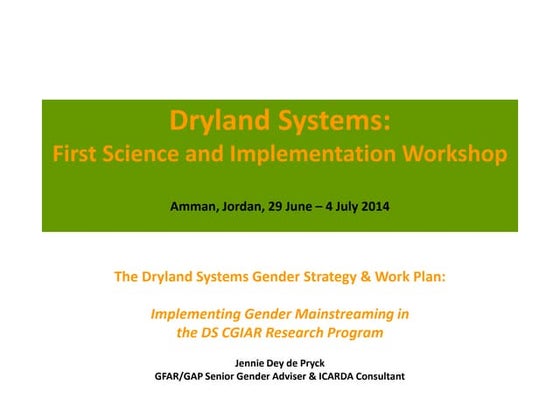 CGIAR Diversity and Inclusion Conference Program | PDF