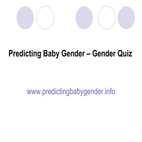 Gender quiz | PPT
