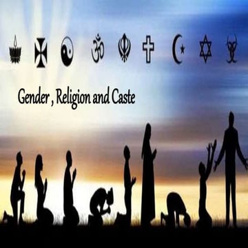 Gender , religion and caste | PPTX