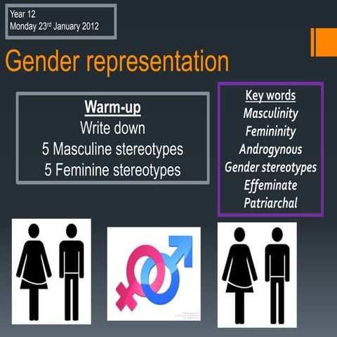 Representation of masculinity within media | PPTX