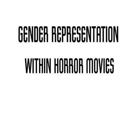 Gender representations Within Movies! | PPT