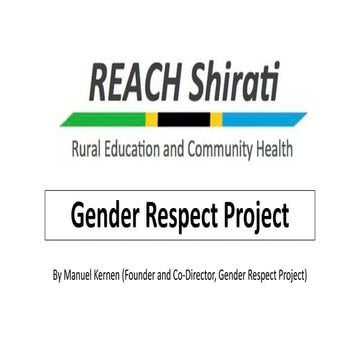 Gender Respect Project Presentation | PDF