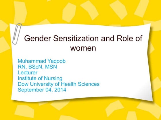 Gender sensitivity issues and women empowerment | PPTX | Debated ...