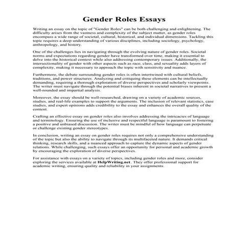 Gender Roles Essays.pdf