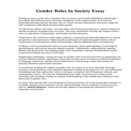 Gender Roles In Society Essay.pdf