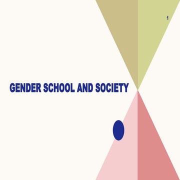 Unit 3: Gender Issues and Provisions F.Y.BEd Course | PPTX