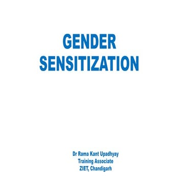 GENDER SENSITIZATION PPT.pptx gener vs sex | PPTX