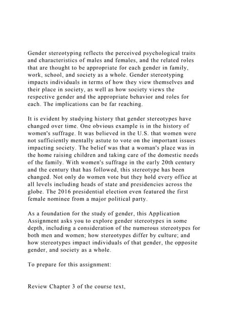 Stereotypes And Prejudices | PPT