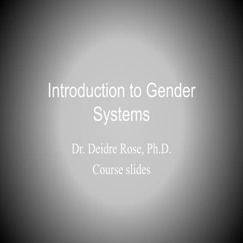 Gendersystems | PPTX