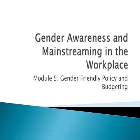 Gender training workshop for iita 6 gender policy and budgeting day 2 | PDF